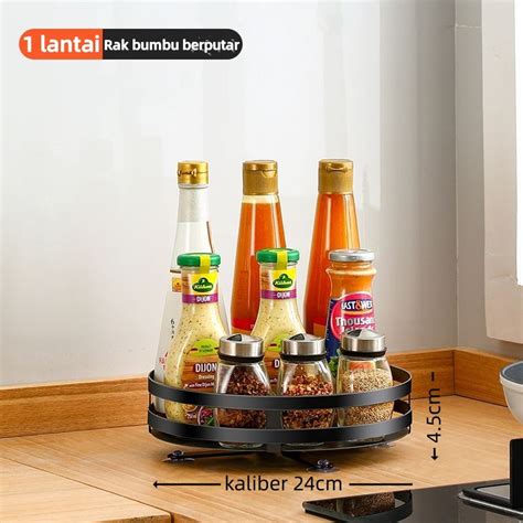 Jual Rak Bumbu Berputar 360 Derajat Dapur Di Bawah Wastafel Rak Panci