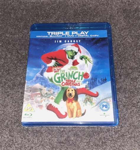 BLU RAY DVD Jim Carrey New Dr Seuss How The Grinch Stole