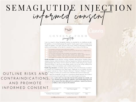 Editable Semaglutide Bundle Forms Weight Loss Injection Consent