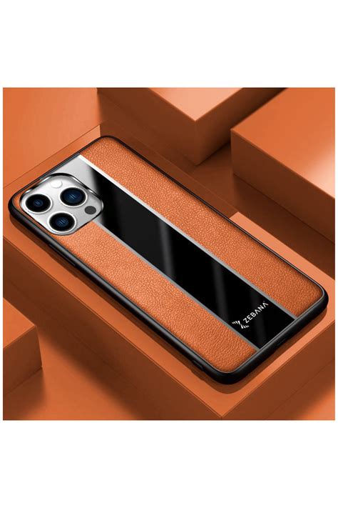 Zebana Apple Iphone 13 Pro Max Uyumlu Kılıf Premium Deri Kılıf