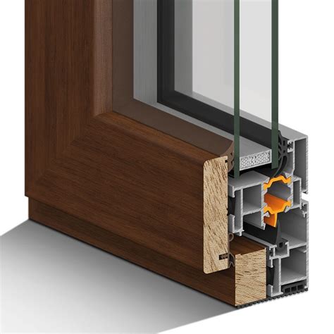 Perfil De Ventana De Madera STH ECO SQ Noval Group De Aluminio