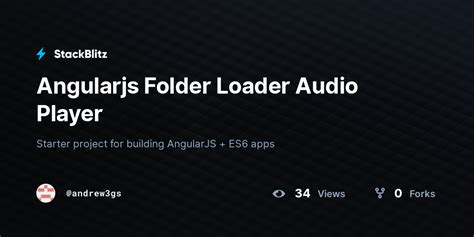 Angularjs Folder Loader Audio Player StackBlitz