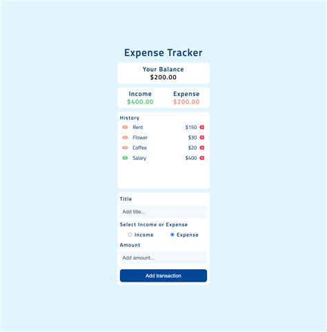 Github Cacti Expense Tracker Mern App Expense Tracker Is A App To