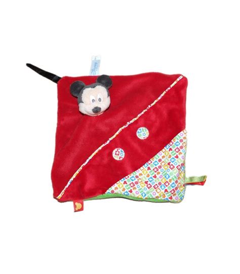 Doudou Plat MICKEY Rouge Disney Baby Nicotoy 587 1069 Chez Vous Des Demain