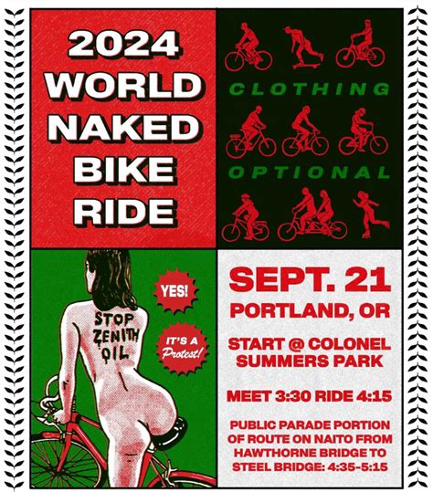 WORLD NAKED BIKE RIDE PORTLAND 2024 Calendar Shift