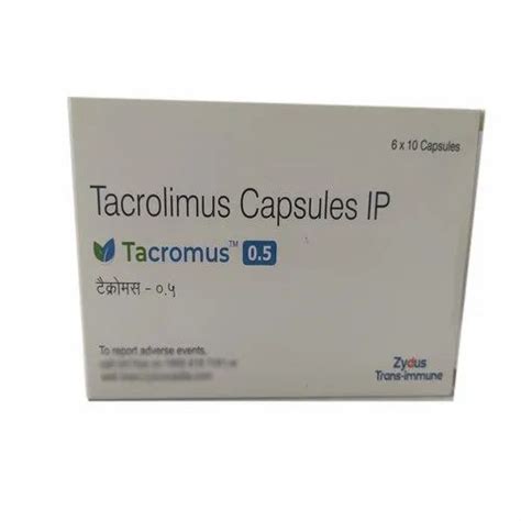 Mg Tacrolimus Capsules Ip Zydus Trans Immune Packaging Type Box
