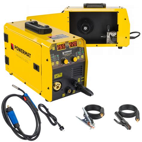 SPAWARKA MIGOMAT MIG MMA TIG 220A SYNERGY IGBT ZESTAW INWERTOROWA MASKA