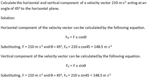 resolving vectors into components a level physics revision notes