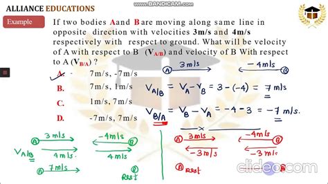 physic relative motion questions jee neet mht cet class 11 youtube