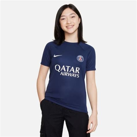 Paris Saint Germain Training T Shirt Dri Fit Academy Pro Navy Wei
