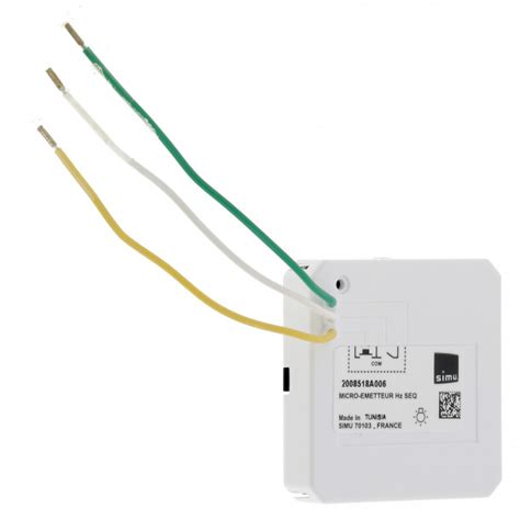 Micro émetteur séquentiel Simu Hz et Somfy RTS Réf SI2008518