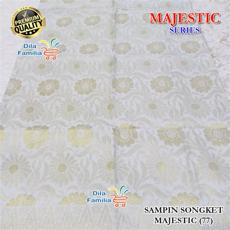 Sampin Nikah Songket Majestic No 12 Siap Jahit Samping Exclusive Tenun