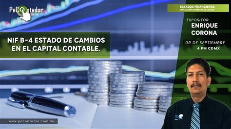 Nif B Estado De Cambios En El Capital Contable Septiembre
