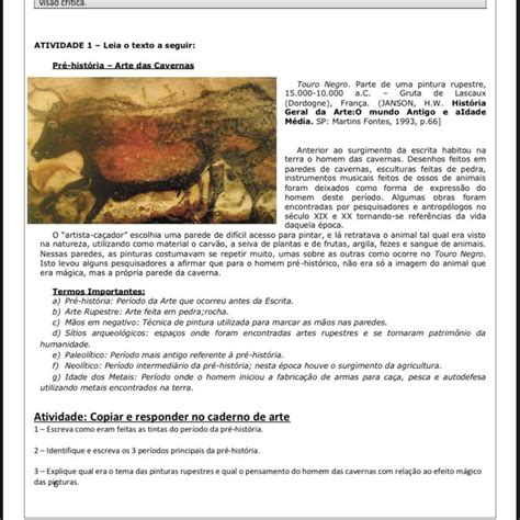 Explique Qual Era O Tema Das Pinturas Rupestres E Qual O Pensamento Do