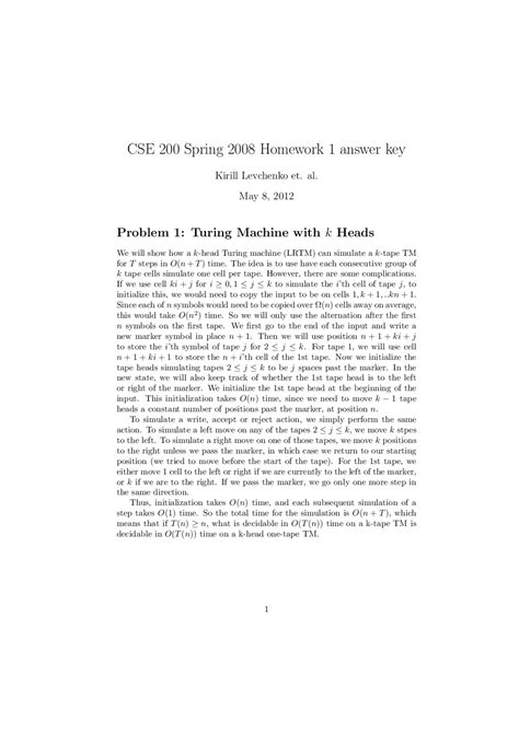 turing machine computability and complexity solved homework docsity