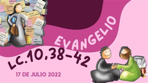 Reflexión para niños Evangelio Lucas 10 38 42 YouTube