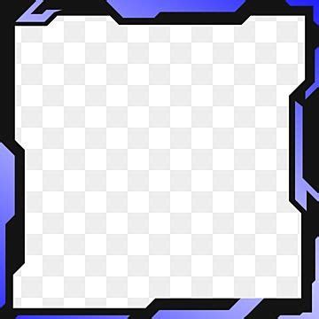 Futuristic Twitch Overlay Square Border Frame For Live Streaming Live
