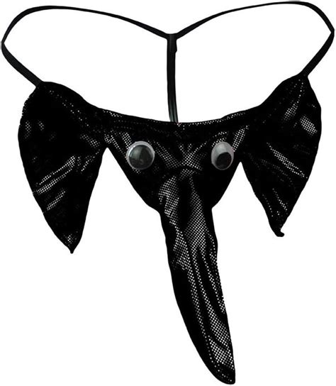 Fasloyu Herren Sexy G String Tanga Mit Elefanten Bulge Pouch Riemen