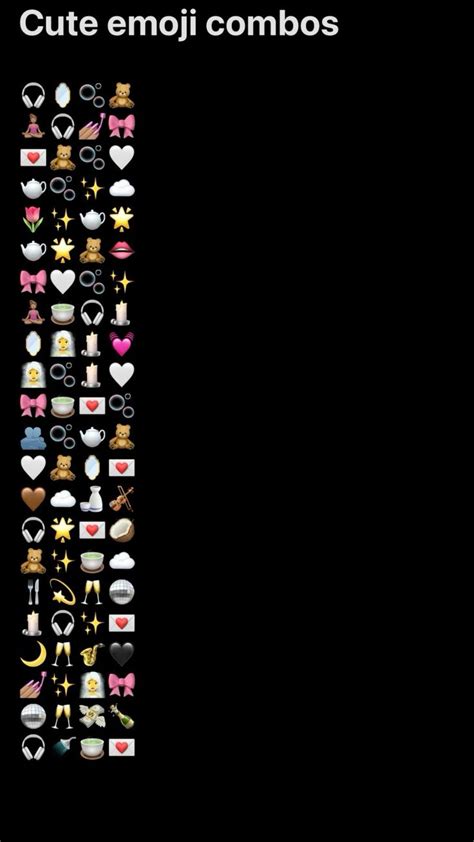 26 ideias de Insta aesthetic combinações de emoji ideias para legendas