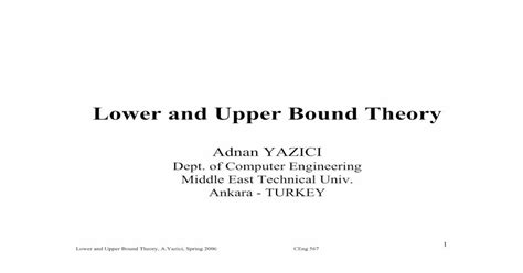 lower and upper bound theory [pdf document]