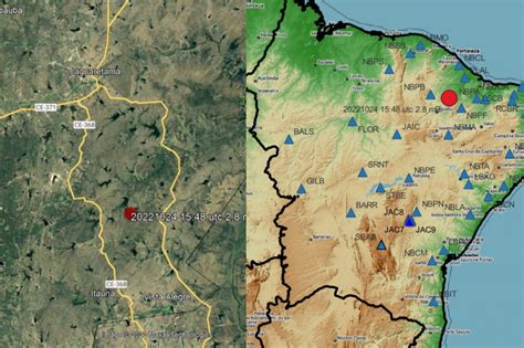 Ceará registrou 56 eventos sísmicos de tremor de terra em 2022