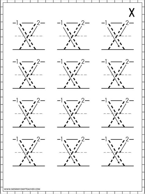 LETTER X PRINTABLES Mommy Is My Teacher Worksheets Library