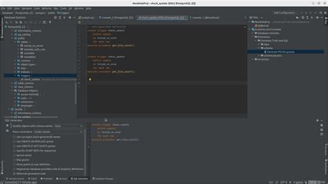 how do i export triggers from a database ides support intellij platform jetbrains