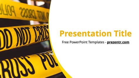 Crime Scene Background For Powerpoint