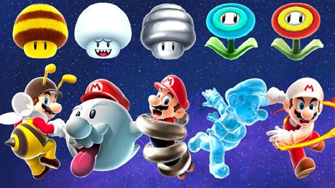 Super Mario Galaxy All Mario Power Ups YouTube