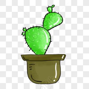 Pintado A Mano Linda Planta De Dibujos Animados En Maceta Png Ma Png