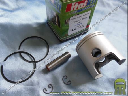 Piston bi segment ITALKIT Ø49 à 50 75mm au choix axe 12mm pour kit