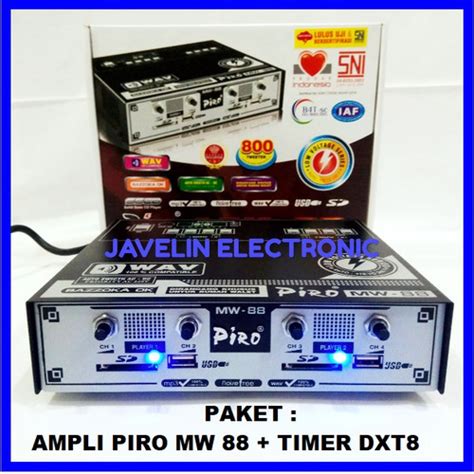 Jual Paket Ampli Piro MW 88 Dan Timer Piro DXT 8 Kota Tangerang