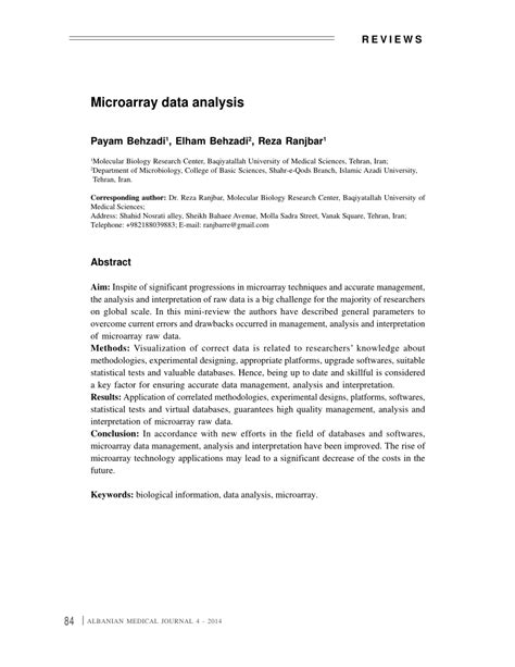 pdf microarray data analysis