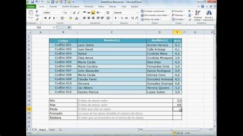 Funciones Basicas De Excel