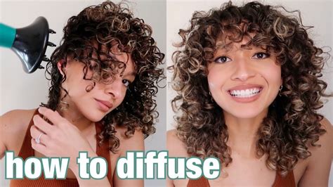 HOW TO DIFFUSE CURLY HAIR FOR BEGINNERS DETAILED YouTube