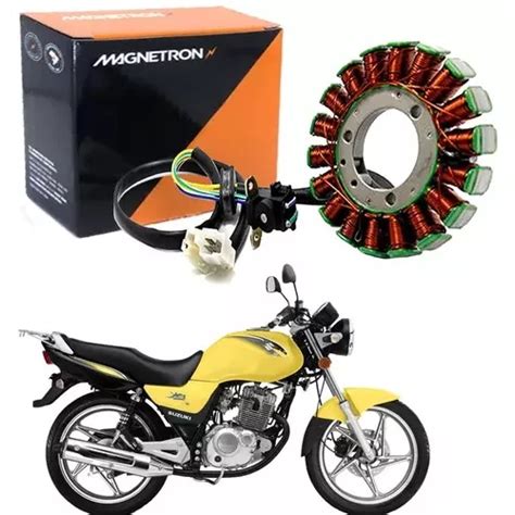 Estator Bobina Pulso Suzuki Yes Magnetron Parcelamento Sem Juros