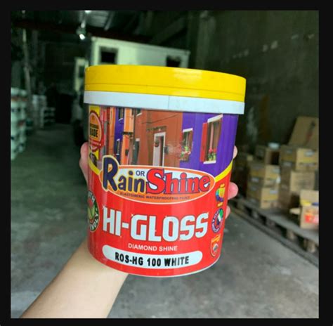 Rain Or Shine Hi Gloss Elastomeric Waterproofing Paint 1 Liter Lazada PH