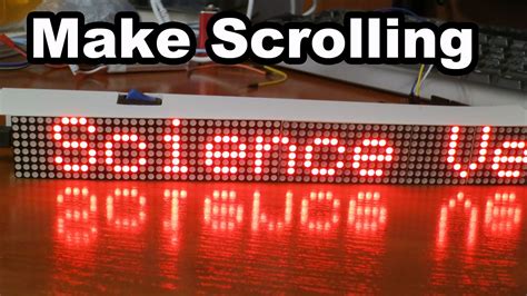 How To Make LED Scrolling Awesome Electrical Projects Led Matrix