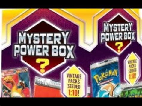 Pokemon Tcg Mystery Power Box Opening Youtube