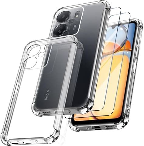 Coque Xiaomi Redmi 13C POCO C65 Redmi 13 C avec 1 Protection Écran en
