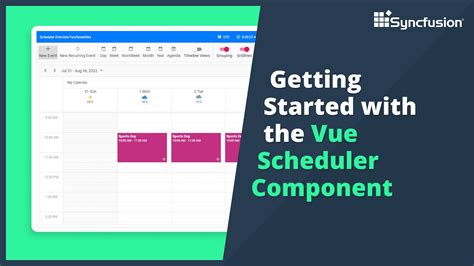 Getting Started With The Vue Scheduler Component YouTube