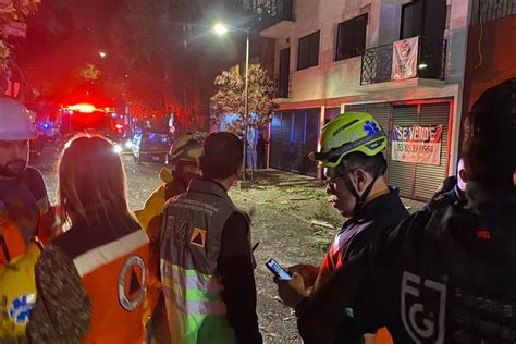 Explosión por acumulación de gas deja 4 lesionados en la Narvarte 24