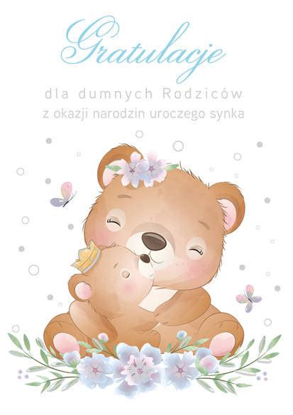 Kartka Narodziny Syna Gratulacje Pol Mak Sklep EMPIK