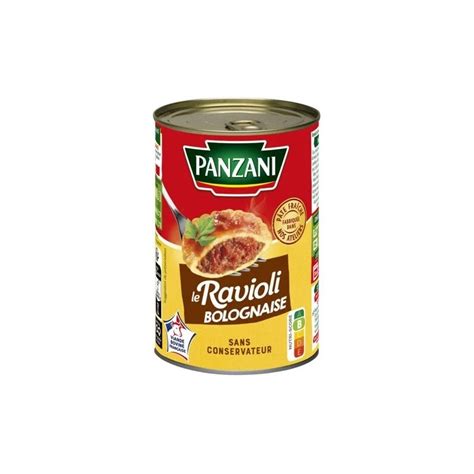 Plat cuisiné ravioli bolognaise PANZANI la boîte de 400g