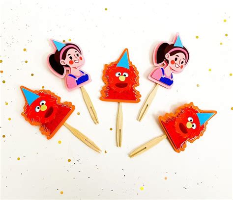 Set Of 12 3D Ms Rachel Cupcake Toppers Ms Rachel Birthday Party Ms