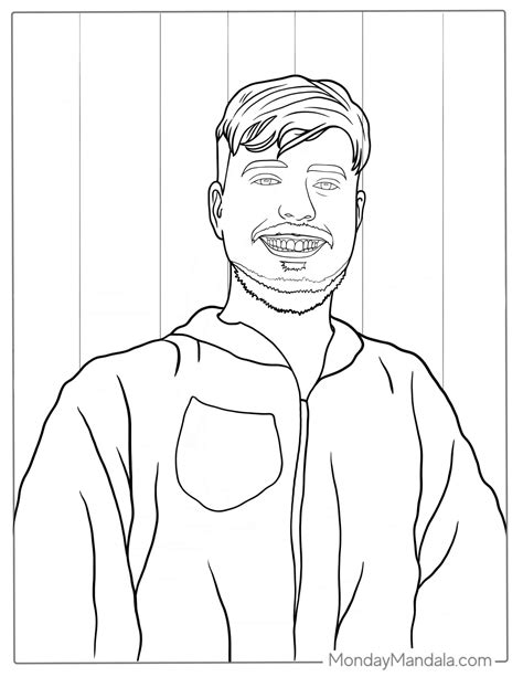 Mr Beast Coloring Pages Free Pdf Printables Artofit