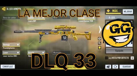 La Mejor Clase Para El DLQ 33 Call Of Duty Mobile YouTube
