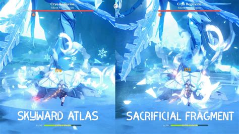 Nahida Skyward Atlas Vs Sacrificial Fragment Genshin Impact YouTube