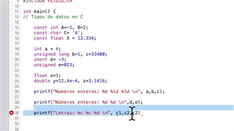 TIPOS DE DATOS EN C Repaso YouTube