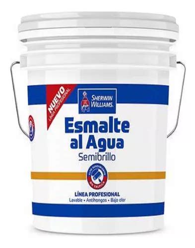 Esmalte Al Agua Sherwin Williams Blanco Tineta Cuotas Sin Inter S